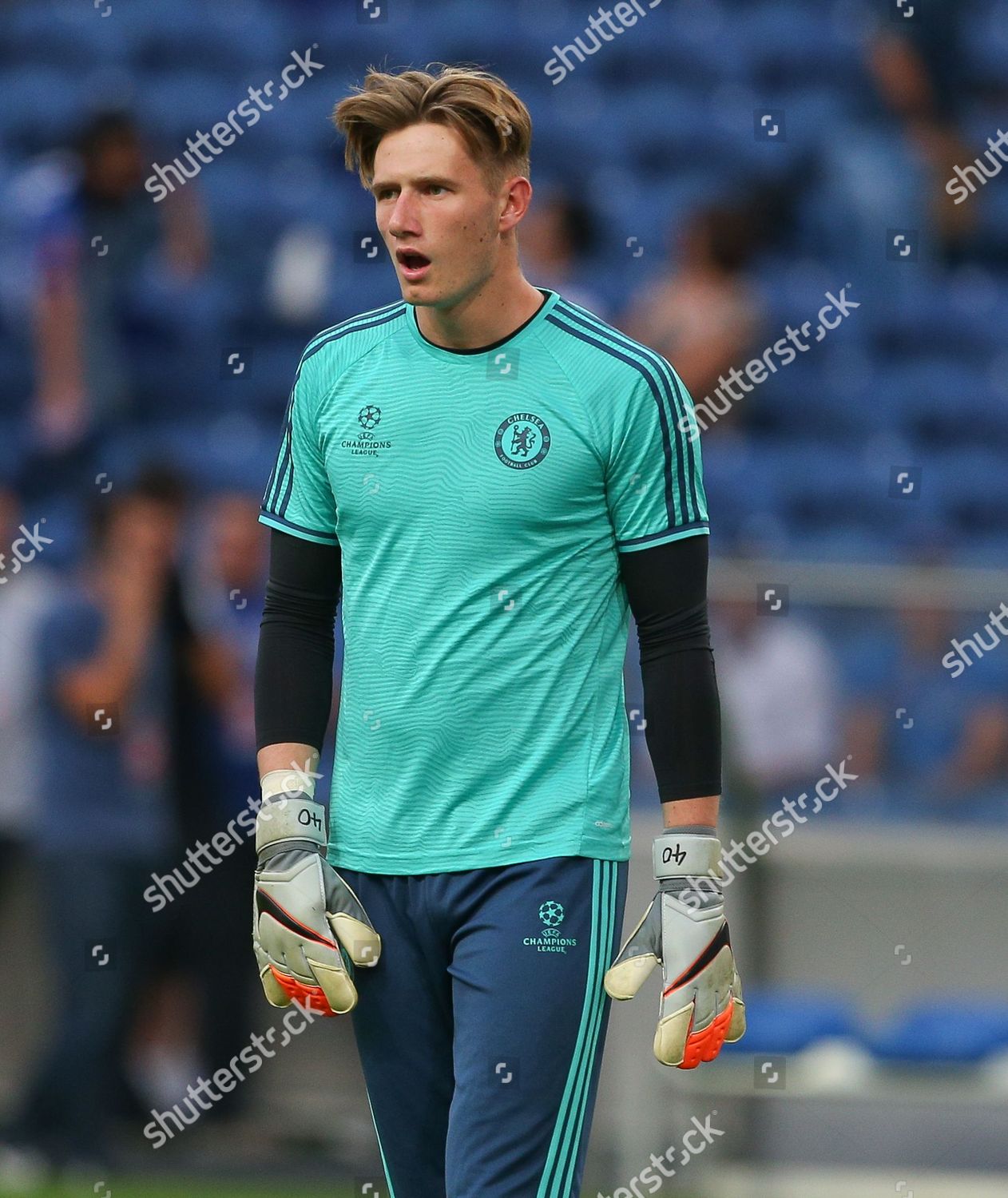 Chelsea Goalkeeper Bradley Collins During Uefa Editorial Stock Photo ...
