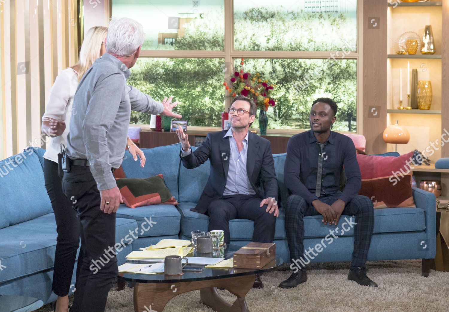 Phillip Schofield Holly Willoughby Christian Slater Editorial Stock ...