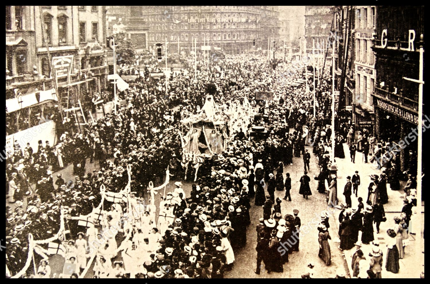 Suffragette Parade Through London Held June Editorial Stock Photo ...