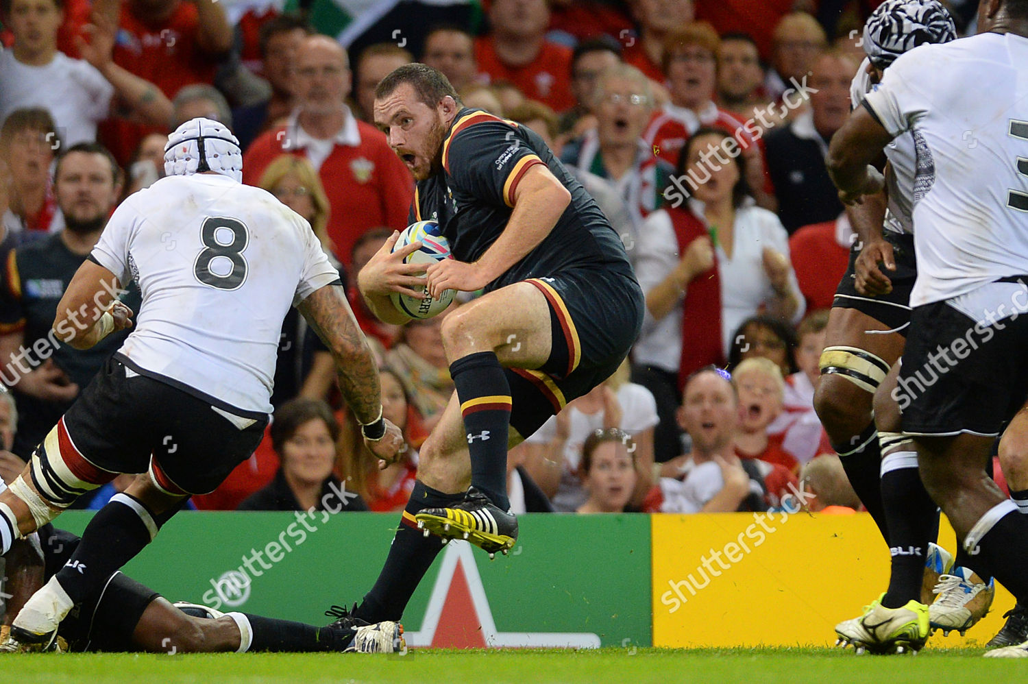 SCOTT BALDWIN WALES TAKES ON NETANI Editorial Stock Photo - Stock Image ...
