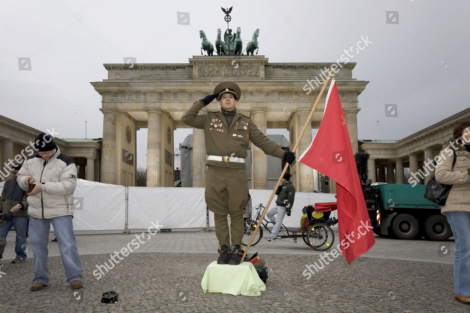 Man Dressed Soviet Army Soldier Poses Editorial Stock Photo - Stock ...