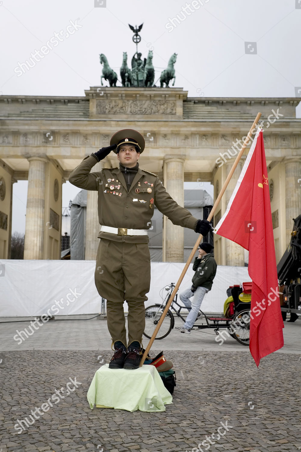 Man Dressed Soviet Army Soldier Poses Editorial Stock Photo - Stock ...