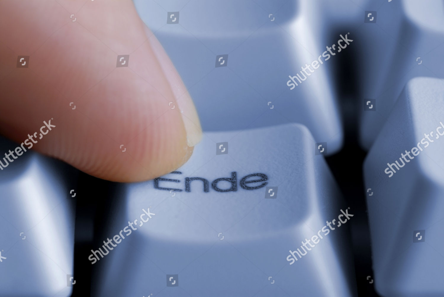 Finger End Button Keyboard Editorial Stock Photo - Stock Image ...