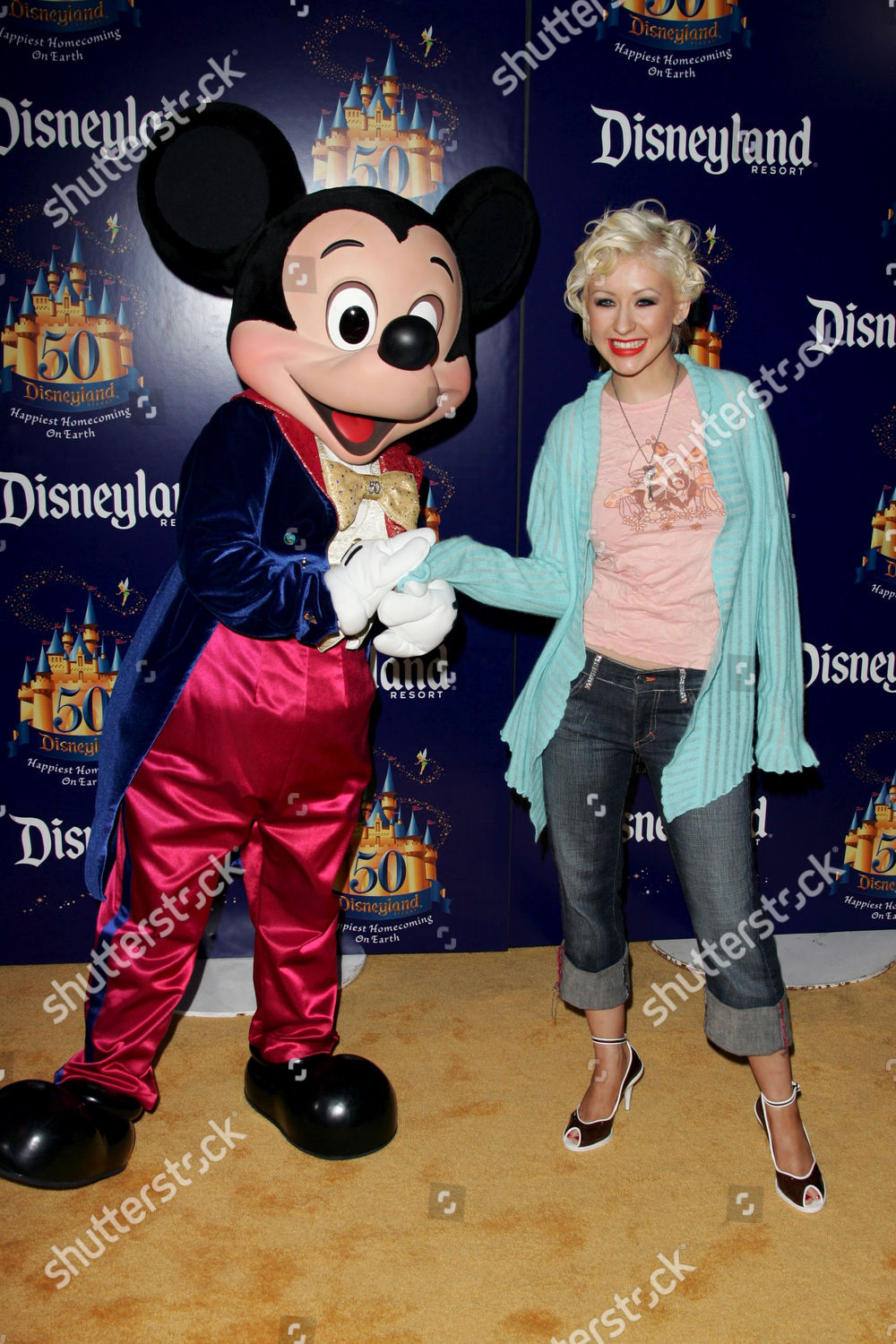 Mickey Mouse Christina Aguilera Editorial Stock Photo - Stock Image ...