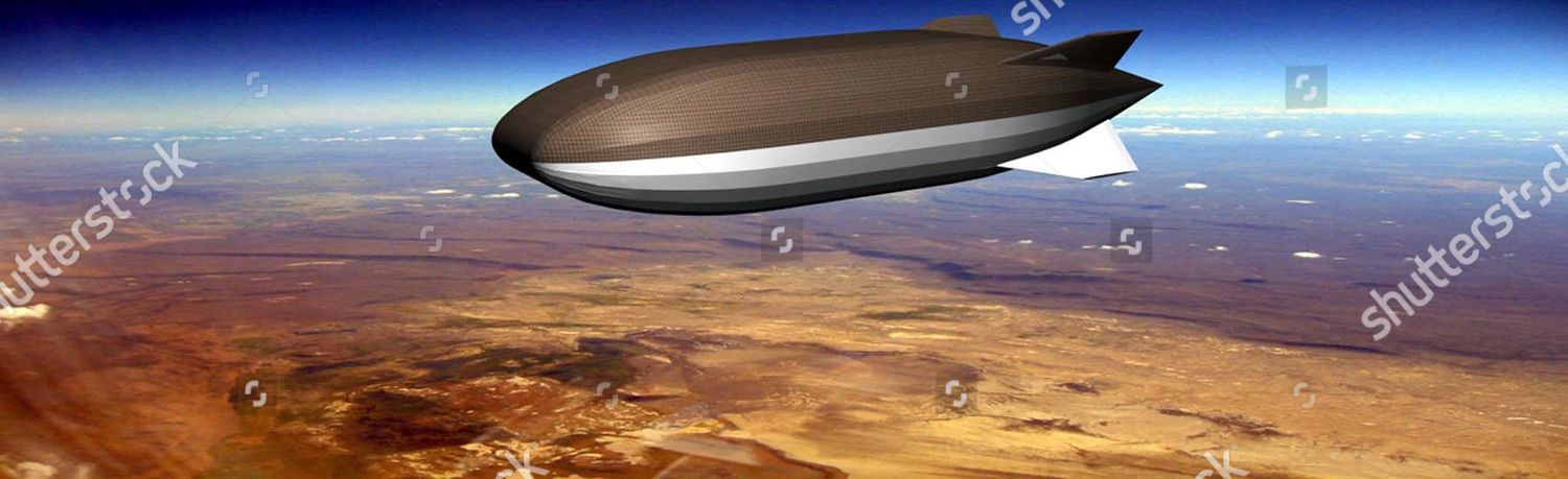 Prototype Football Stadium Sized Blimp That Editorial Stock Photo ...