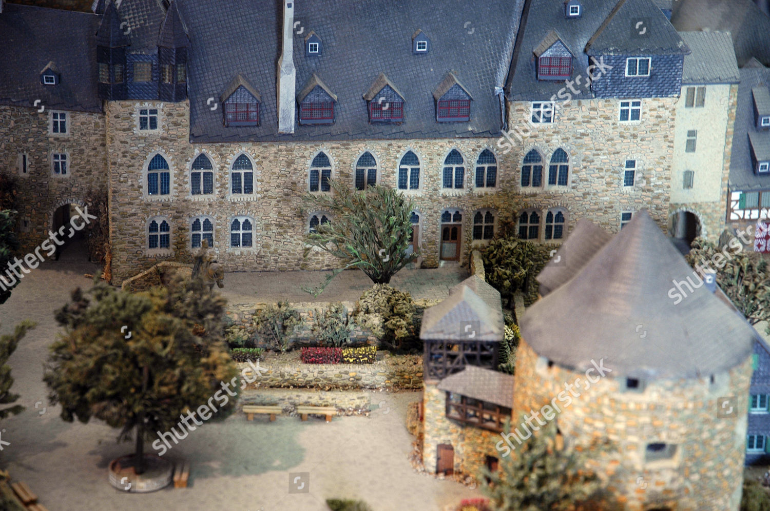 Miniature Medieval Castle Museum Castle Burg Editorial Stock Photo ...