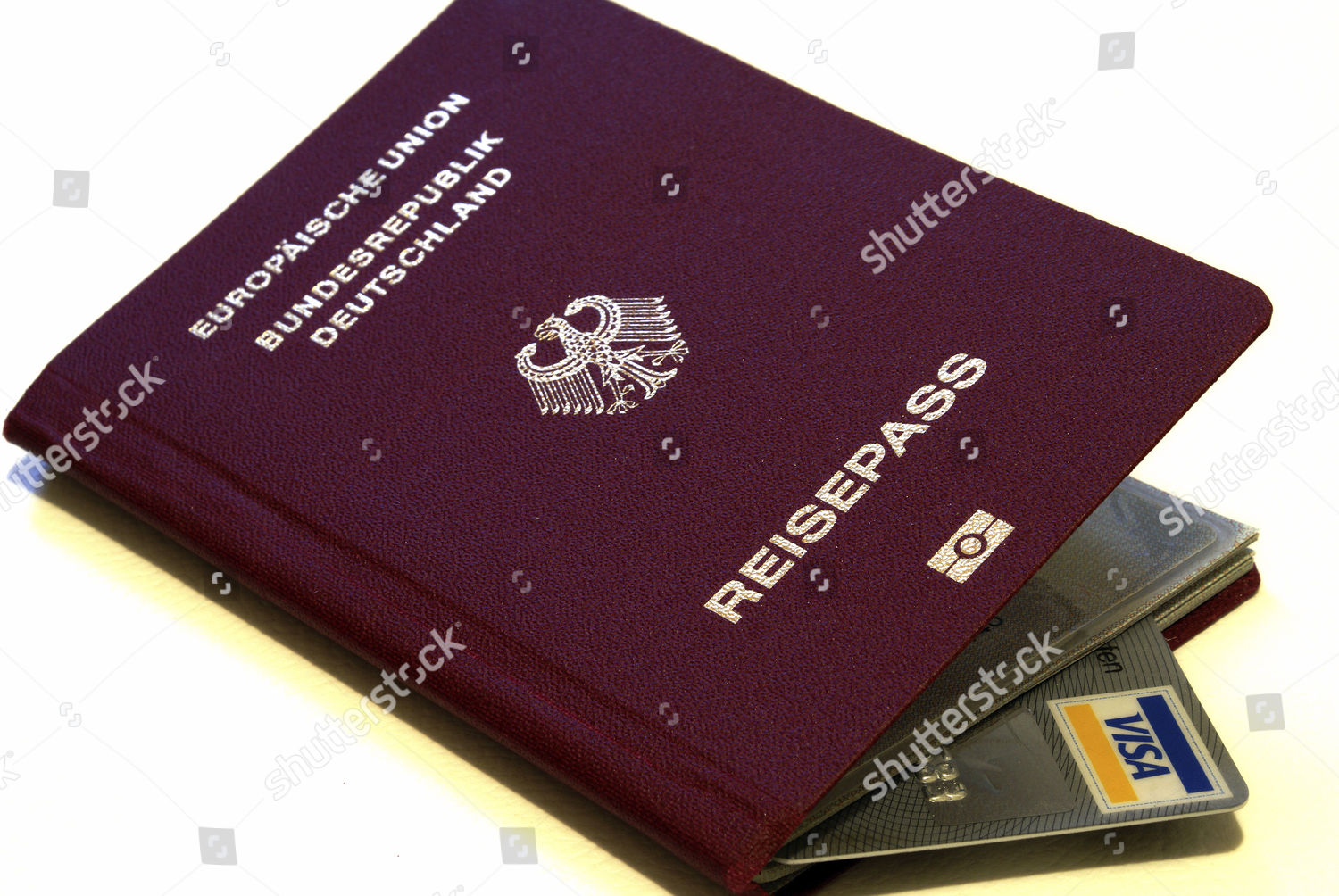 German Passport Biometric Chip Epass Credit Editorial Stock Photo ...