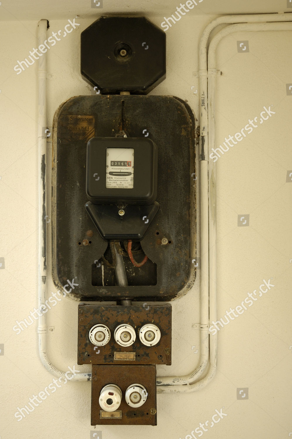 Old Electricity Meter Editorial Stock Photo - Stock Image | Shutterstock