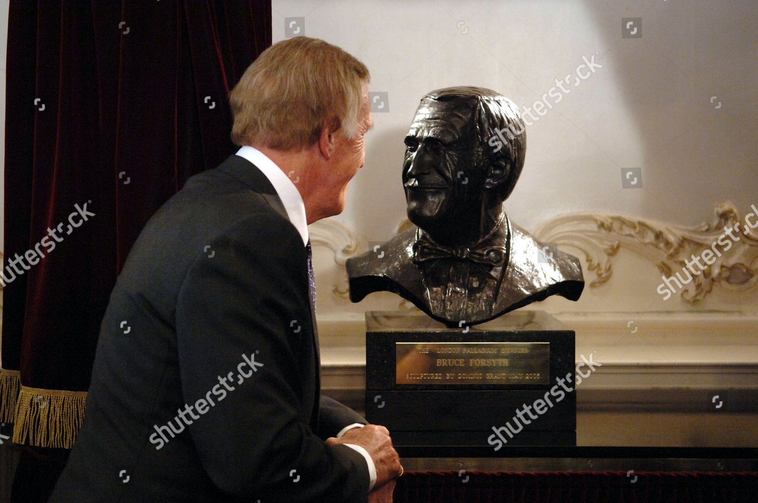 Bruce Forsyth Bust Made Him By Editorial Stock Photo - Stock Image ...