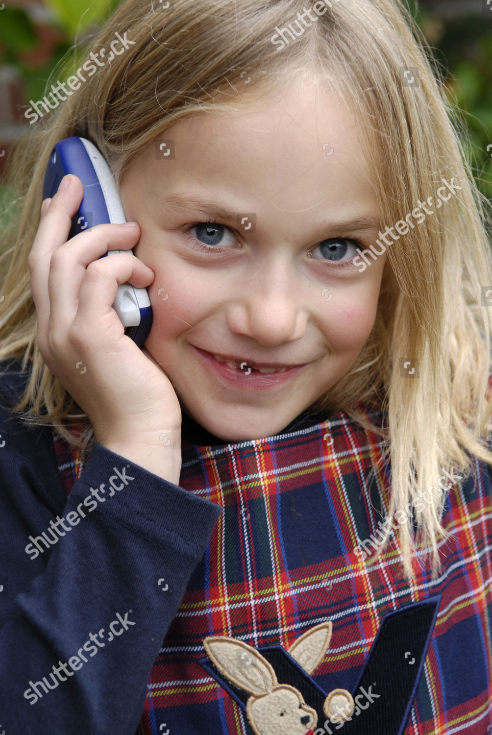 Model Released Girl Telephones Mobile Phone Editorial Stock Photo ...
