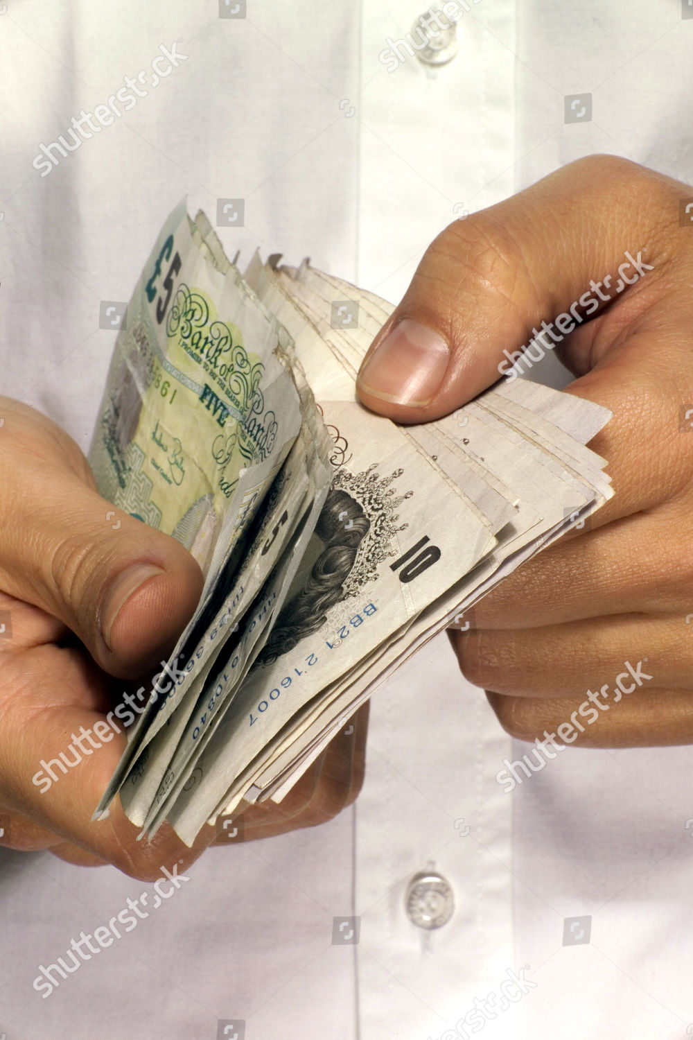 Model Released Man Holding Handful Banknotes Editorial Stock Photo ...
