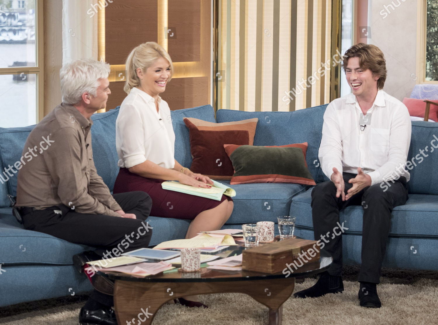 Phillip Schofield Holly Willoughby Louis Gill Editorial Stock Photo ...