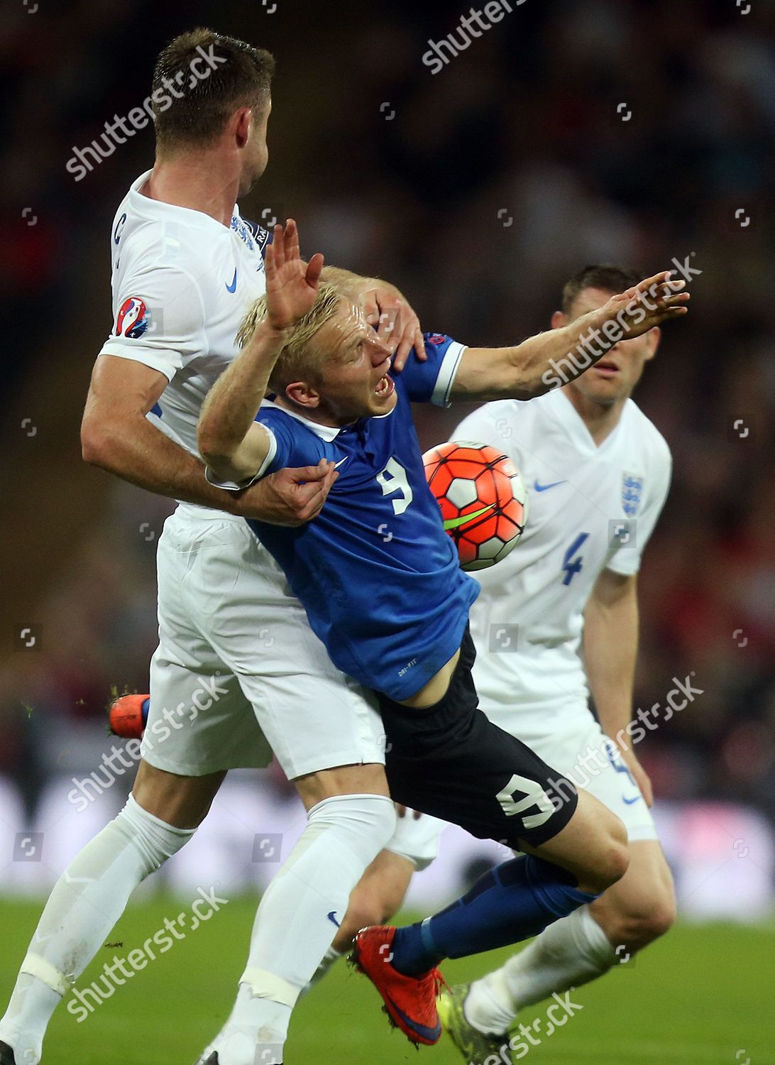 Gary Cahill England Keeps Ats Purje Editorial Stock Photo - Stock Image ...