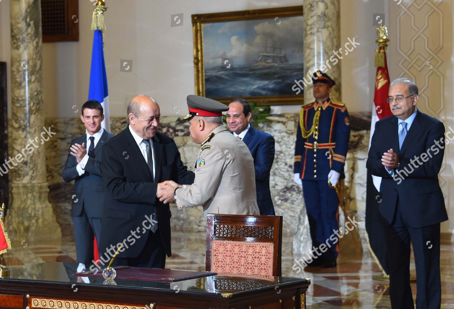 Egyptain President Abdel Fattah Alsisi Meets Editorial Stock Photo ...