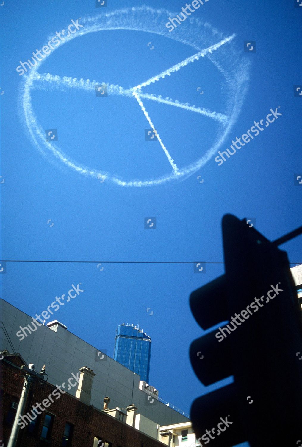 Smoke Sign Cnd Peace Symbol Melbourne Editorial Stock Photo - Stock ...