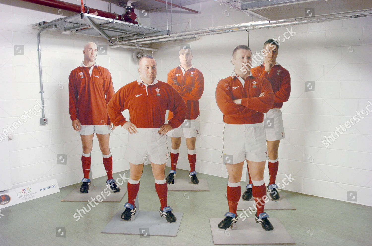 Cardboard Cutouts Welsh Rugby Players Inside Editorial Stock Photo ...