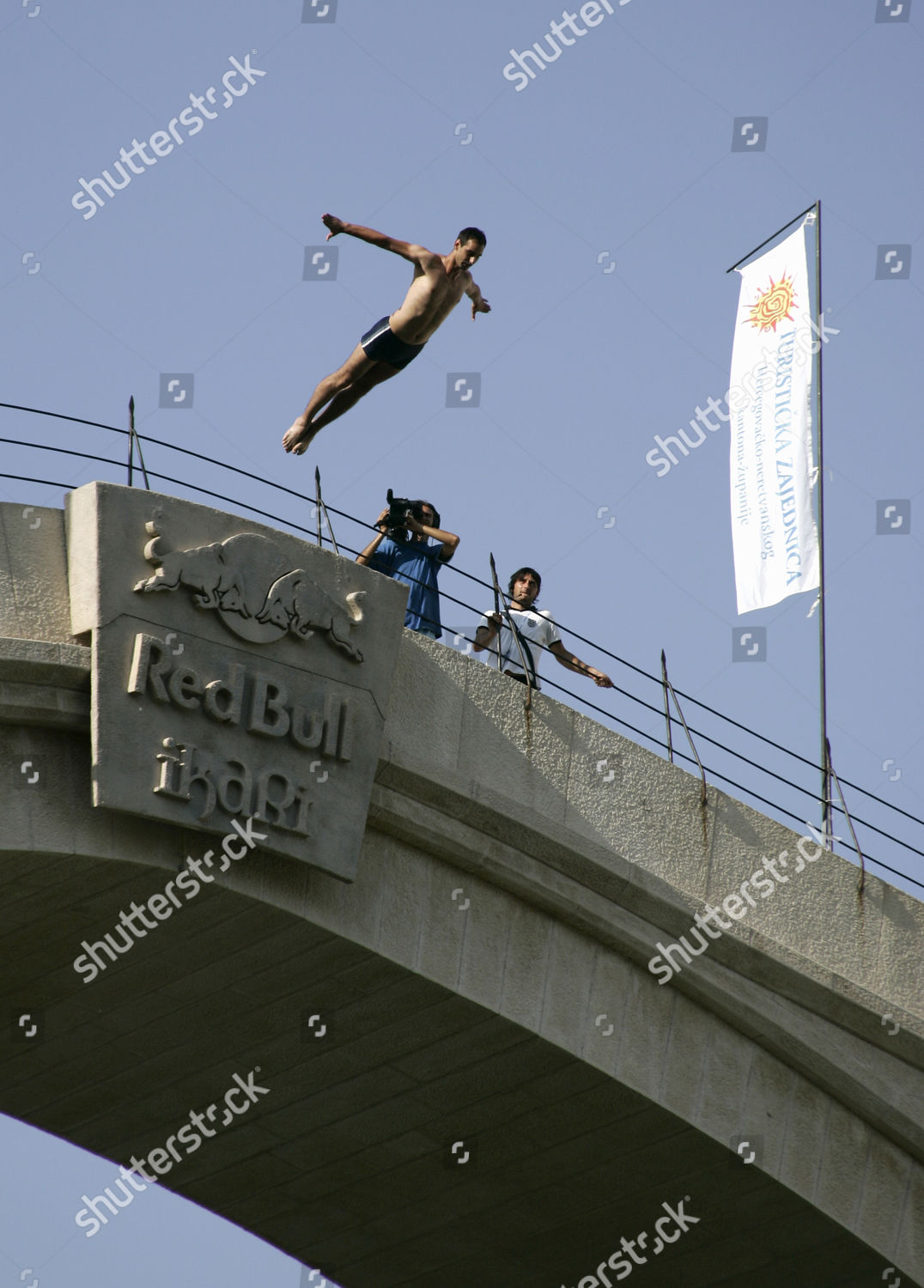 Bridge Jump Festival Traditional Jump Stari Editorial Stock Photo ...