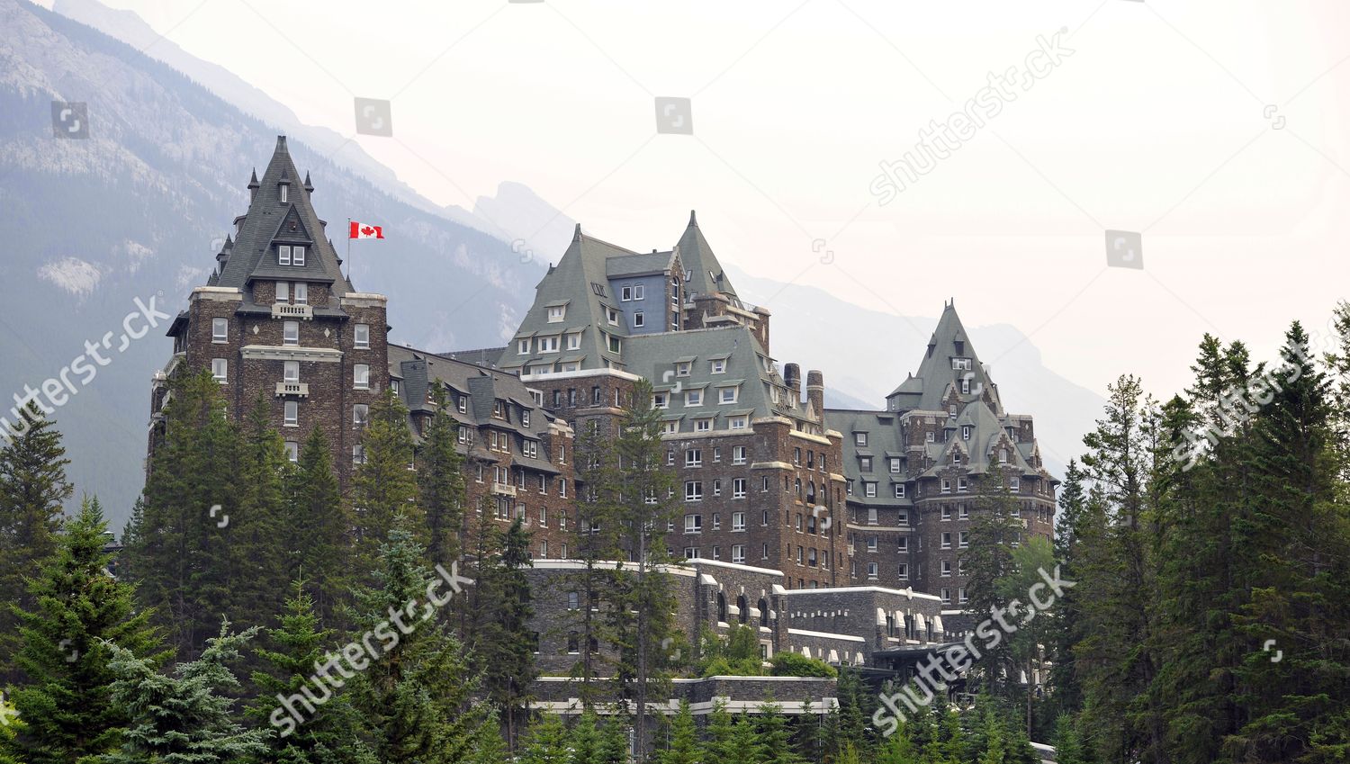 Fairmont Banff Springs Luxury Hotel Banff Editorial Stock Photo - Stock ...