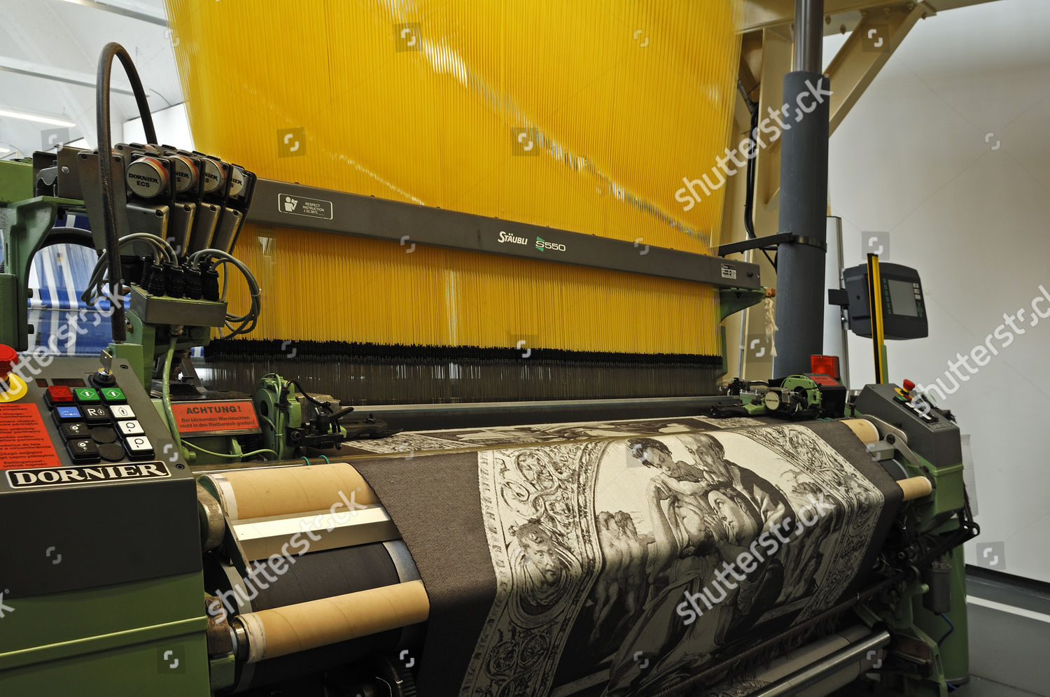 Jacquard Loom Motive Holy Family By Editorial Stock Photo - Stock Image ...