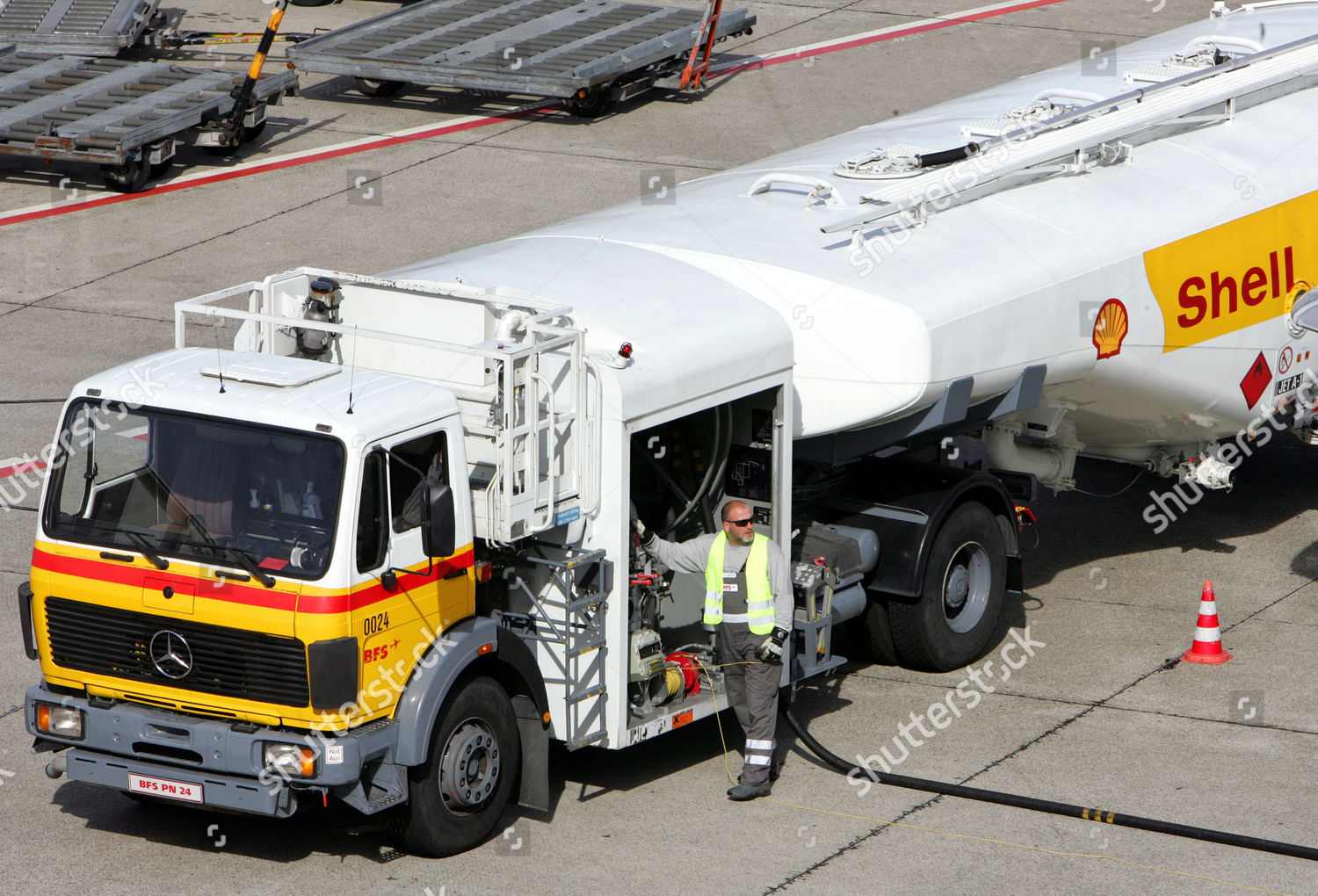 Shell Tank Truck Airport Otto Lilienthal Editorial Stock Photo - Stock ...