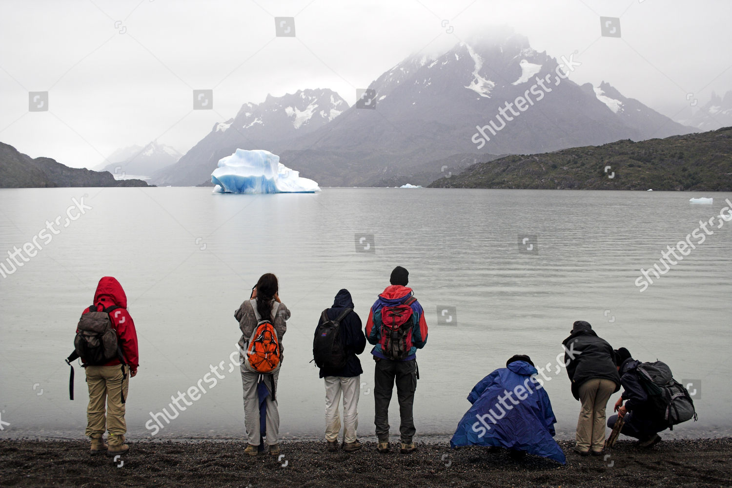 Grey Lake Near Grey Glacier Torres Editorial Stock Photo - Stock Image ...