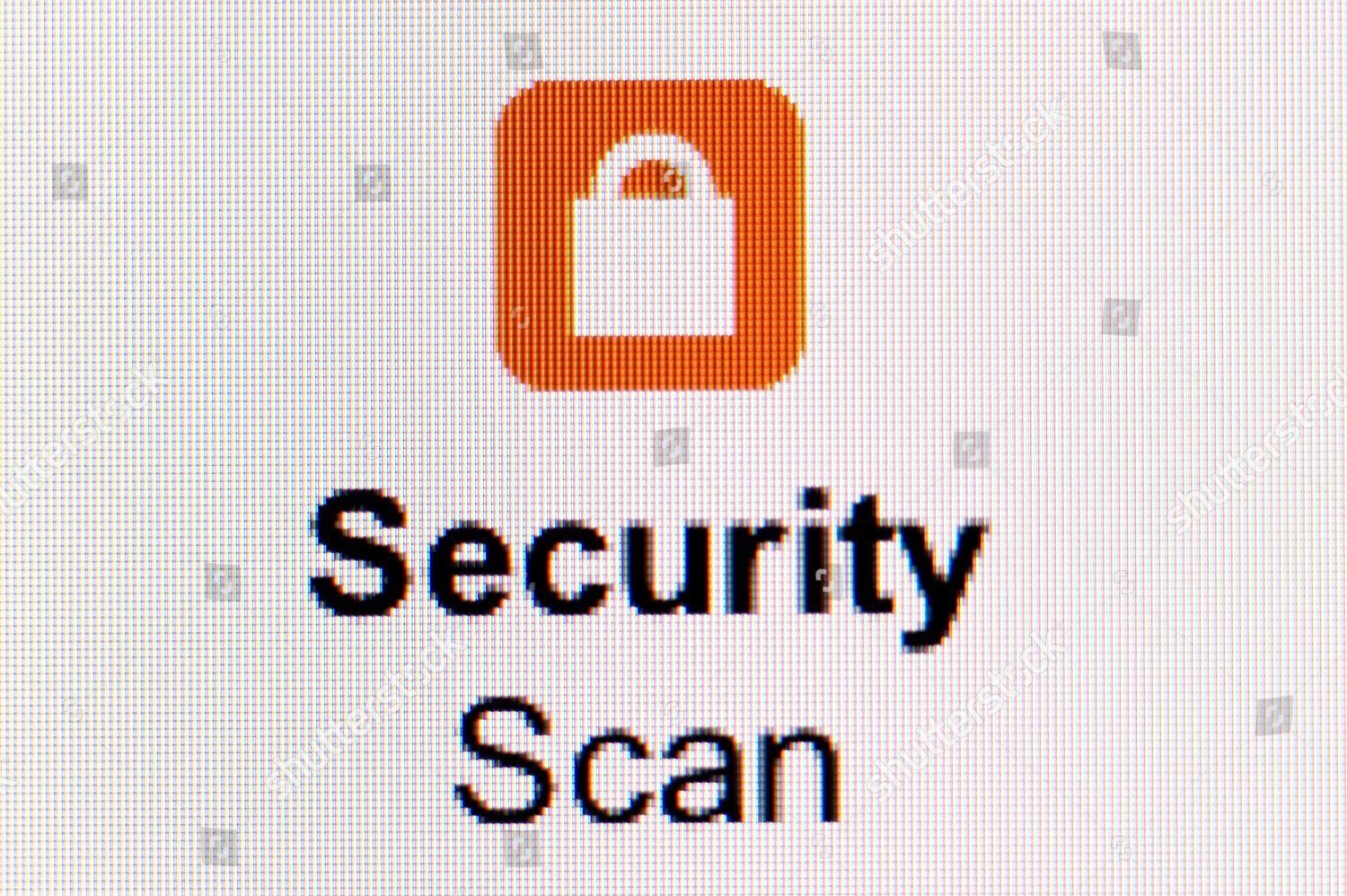 Screenshot Security Scan Lock Logo Editorial Stock Photo - Stock Image ...