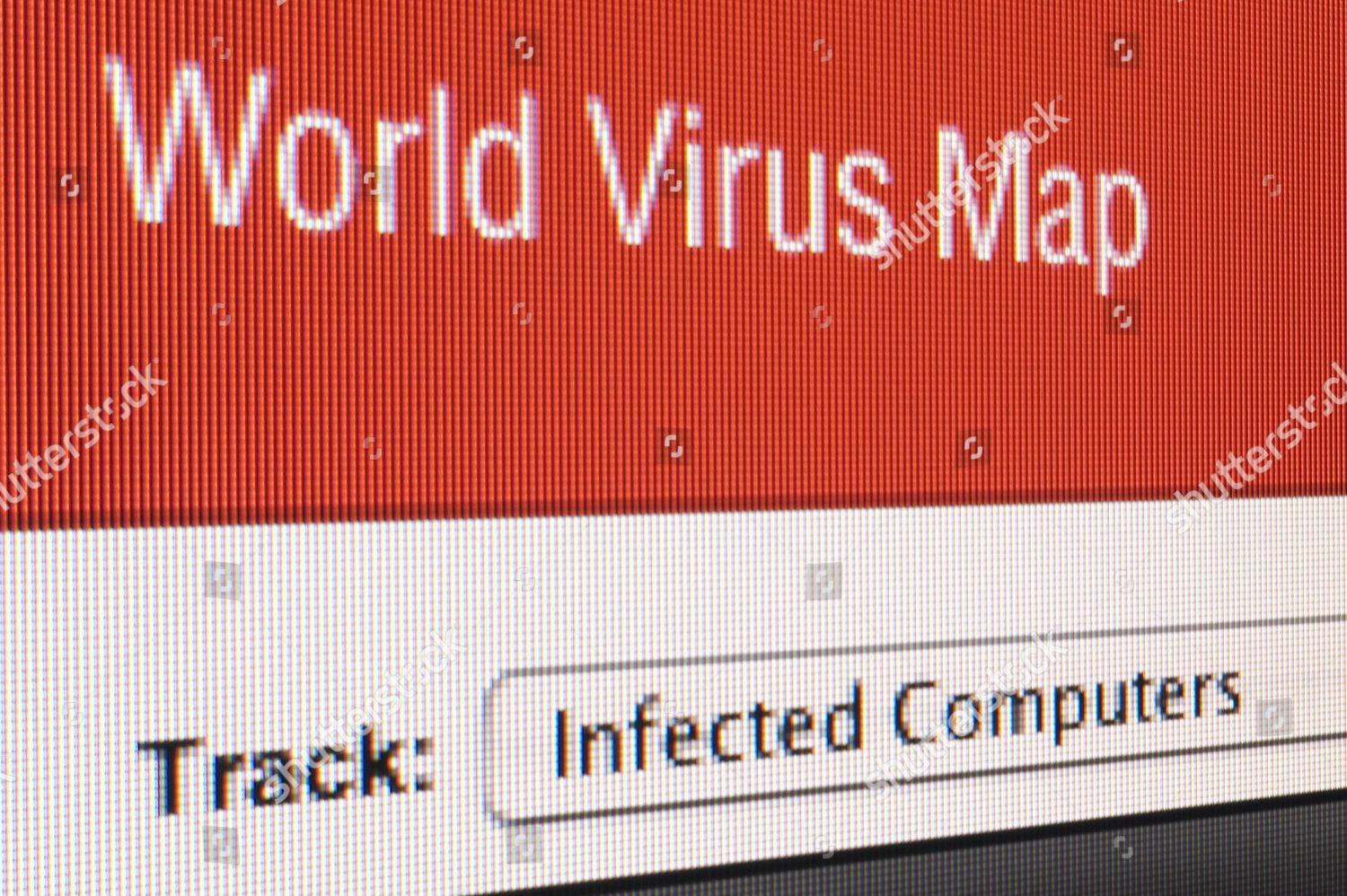 Screenshot World Virus Map Editorial Stock Photo - Stock Image ...