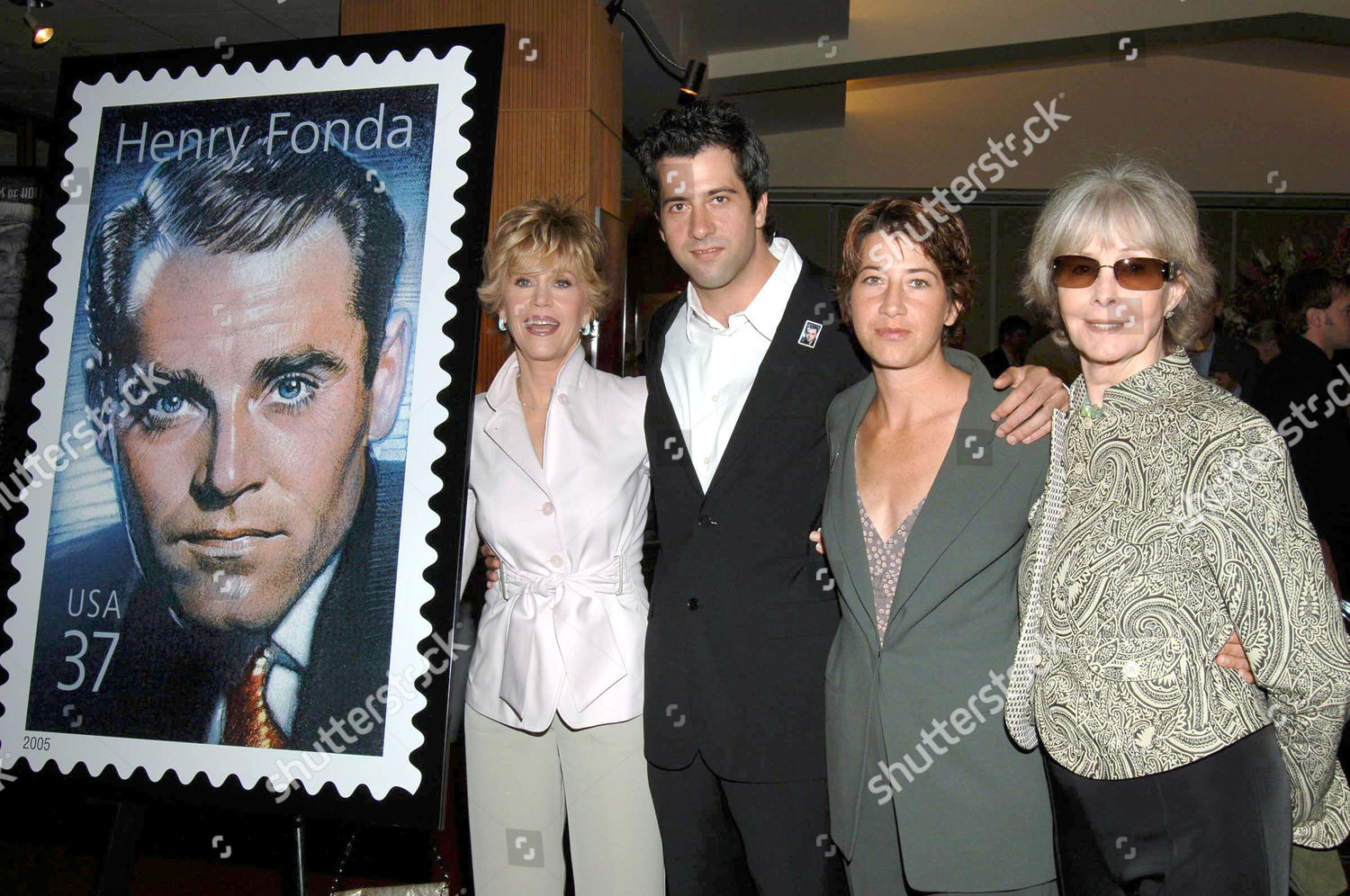 Jane Fonda Her Son Daughter Troy Editorial Stock Photo - Stock Image ...