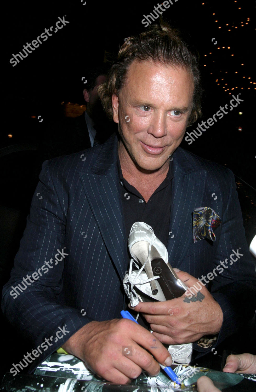 Mickey Rourke Arriving Dorchester Hotel Carrying Editorial Stock Photo ...