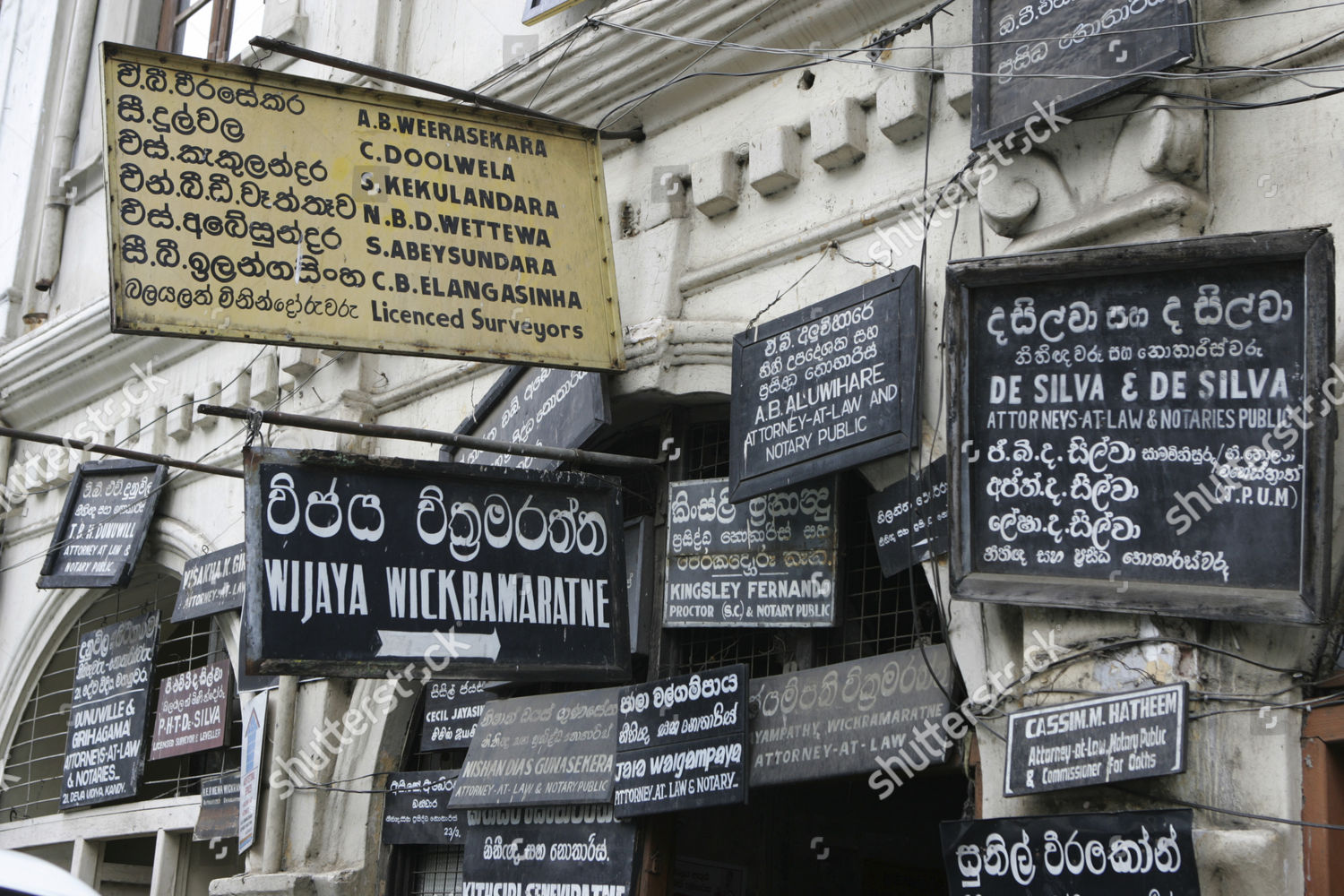 Lka Sri Lanka Kandy Signs Lawyers Editorial Stock Photo - Stock Image ...