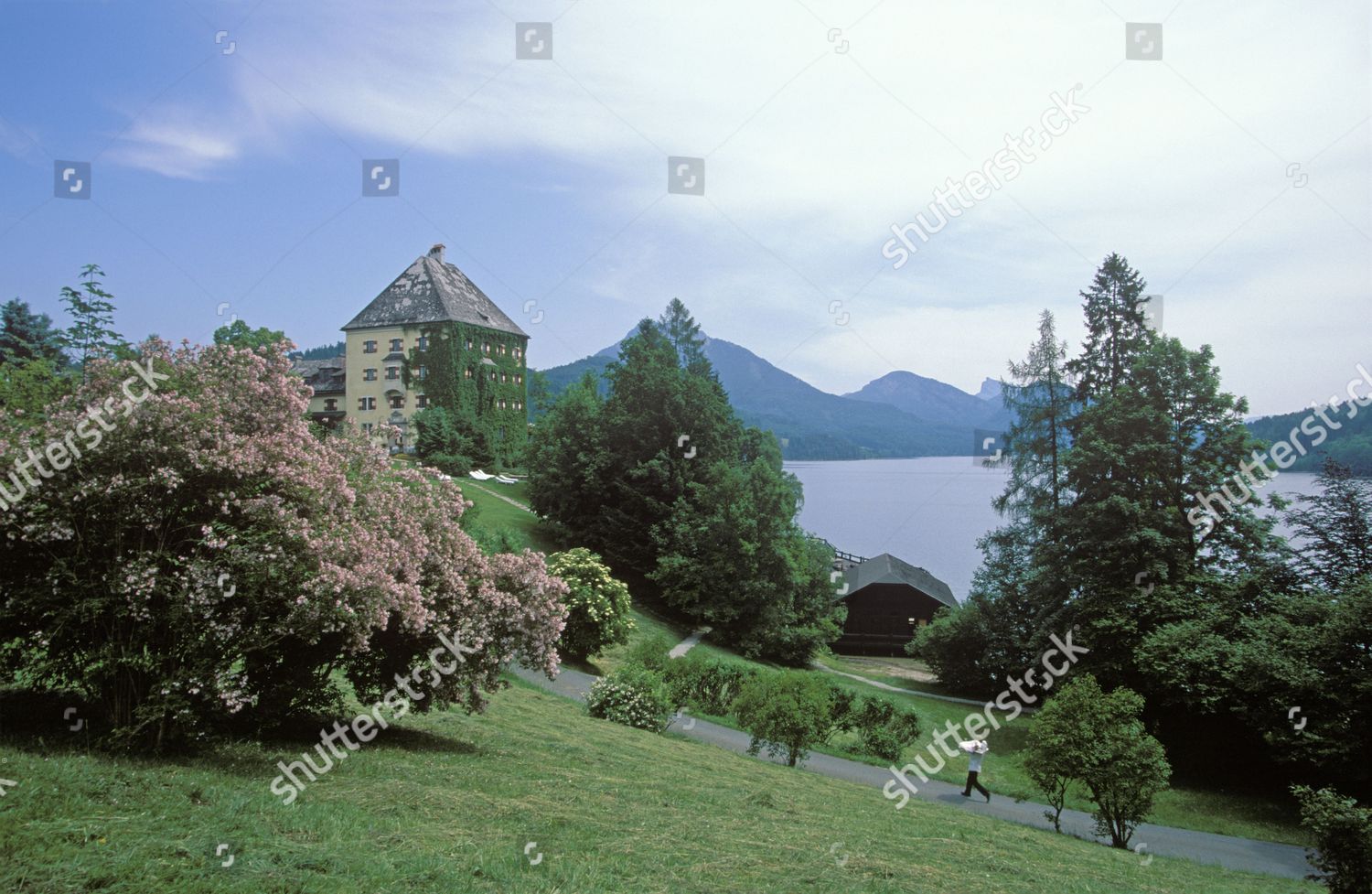 Fuschlsee Lake Fuschl Castle Salzkammergut Salzburg Editorial Stock ...