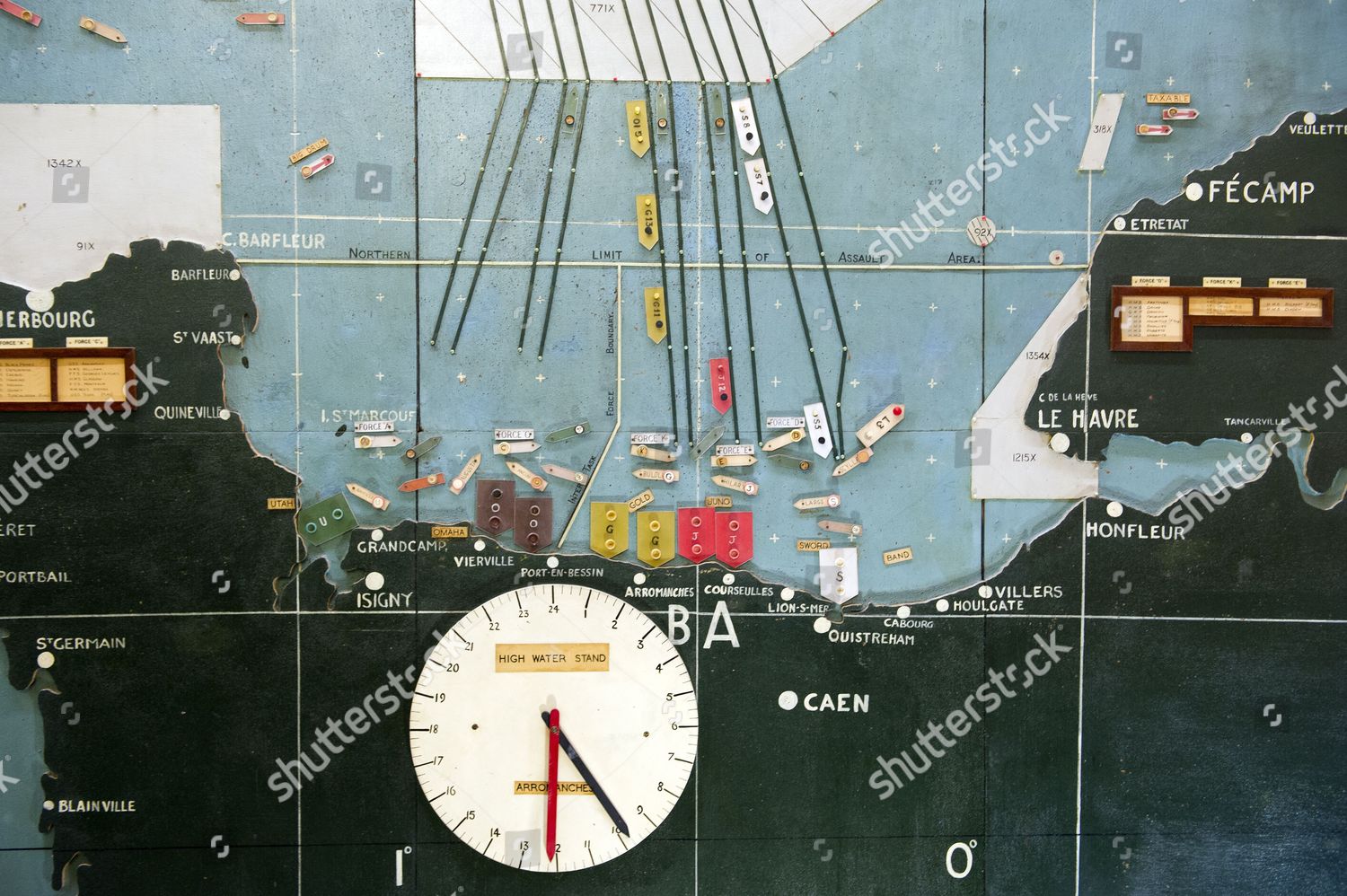 Historic D Day Map Southwick House Editorial Stock Photo - Stock Image ...