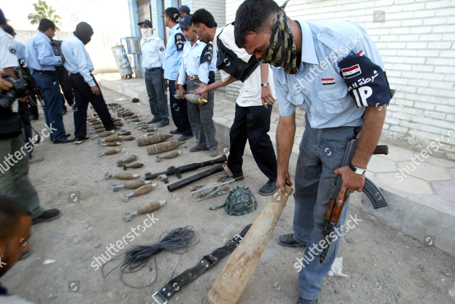 Iraqi Police Officers Grounds Their Police Editorial Stock Photo ...