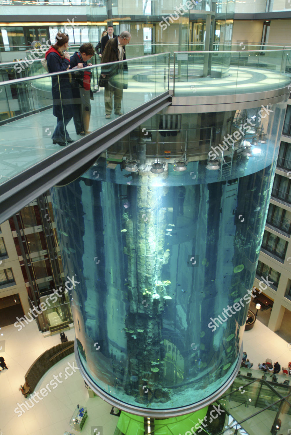 Deu Germany Berlin Aquarium Lobby Radisson Editorial Stock Photo ...