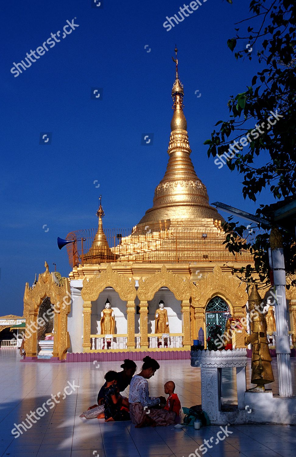 Praying Woman Temple Editorial Stock Photo - Stock Image | Shutterstock