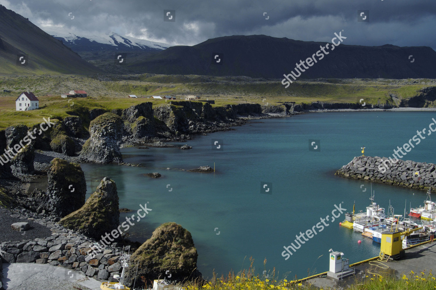 Harbour Arnarstapi Peninsula Iceland Editorial Stock Photo - Stock ...