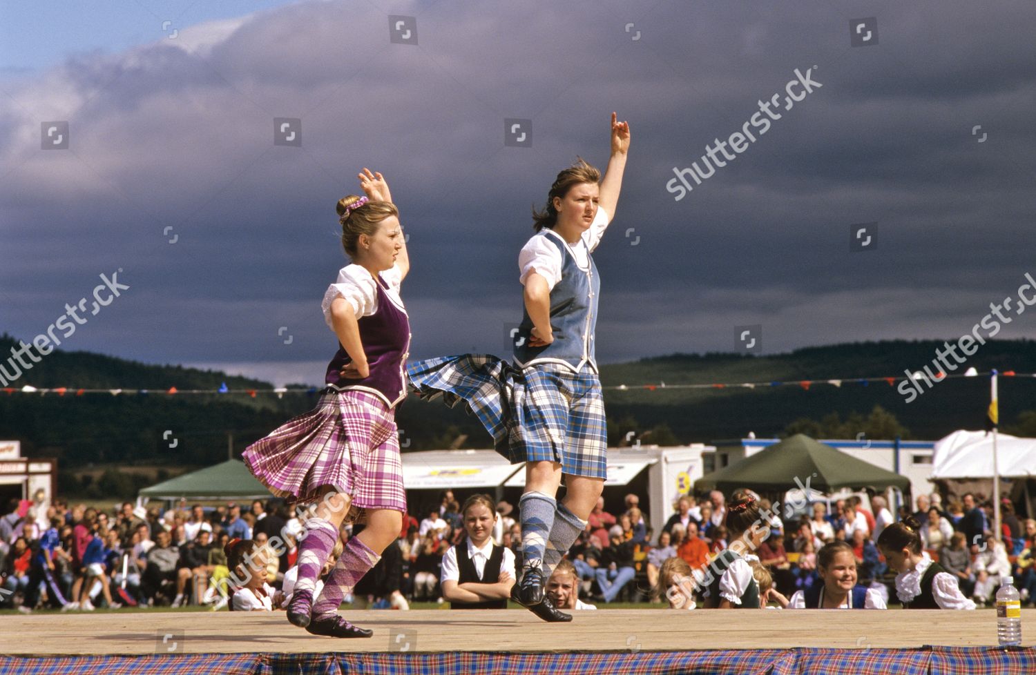 Dancing Competition Girls Highland Games Ballater Editorial Stock Photo ...