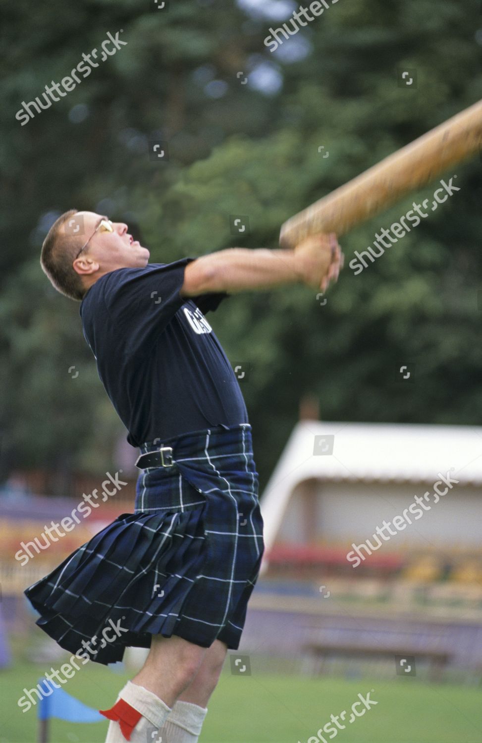 Tossing Caber Highland Games Ballater Scotland Editorial Stock Photo ...