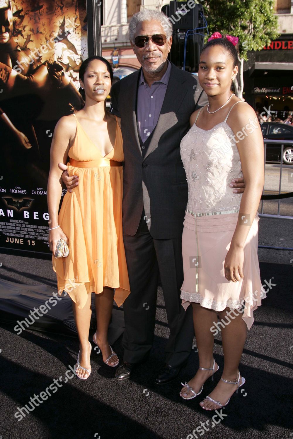 Morgan Freeman Daughter Alexis Granddaughter Morgana Editorial Stock ...