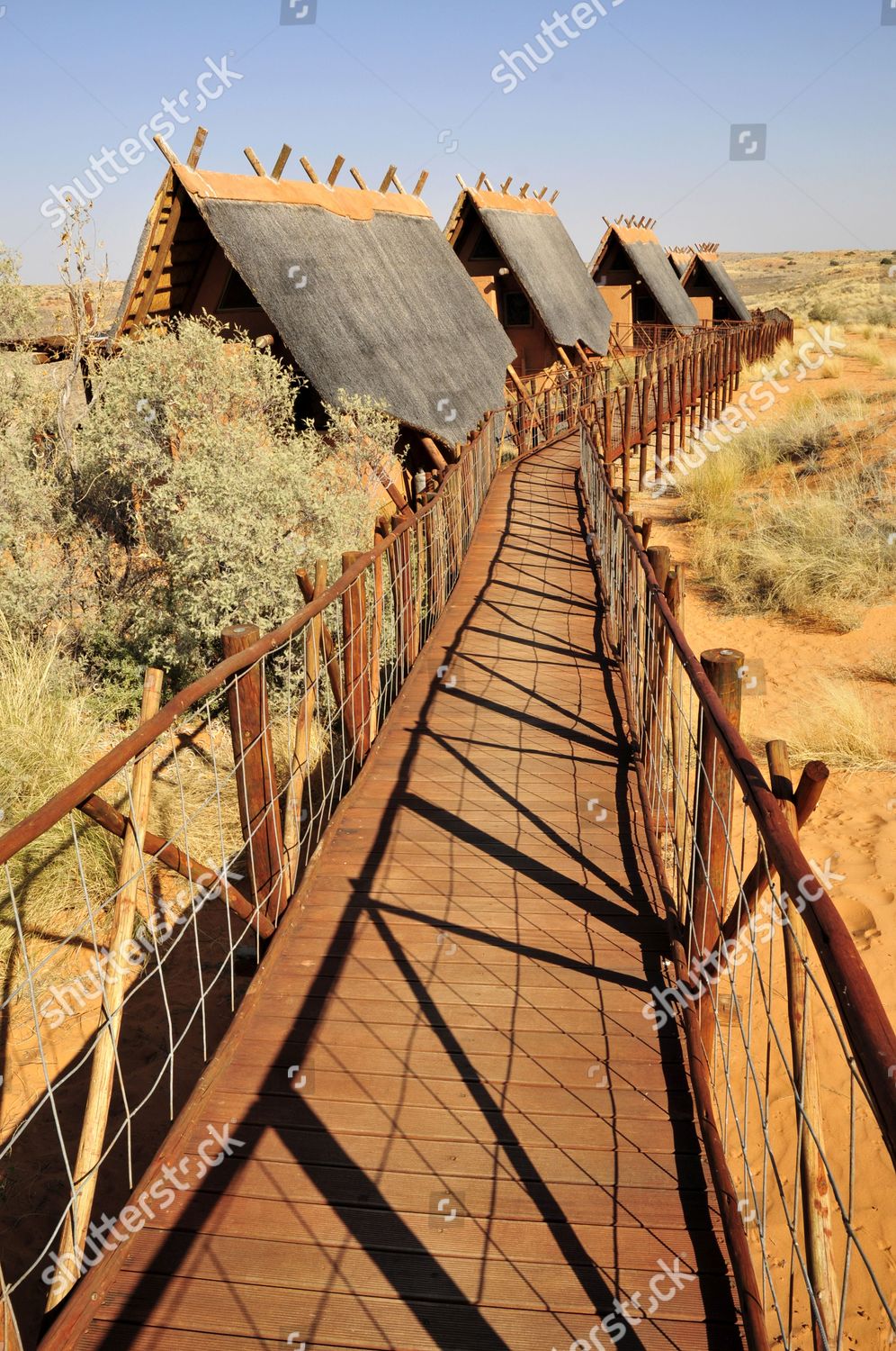 Chalets Xaus Lodge Kgalagadi Transfrontier Park Editorial Stock Photo ...