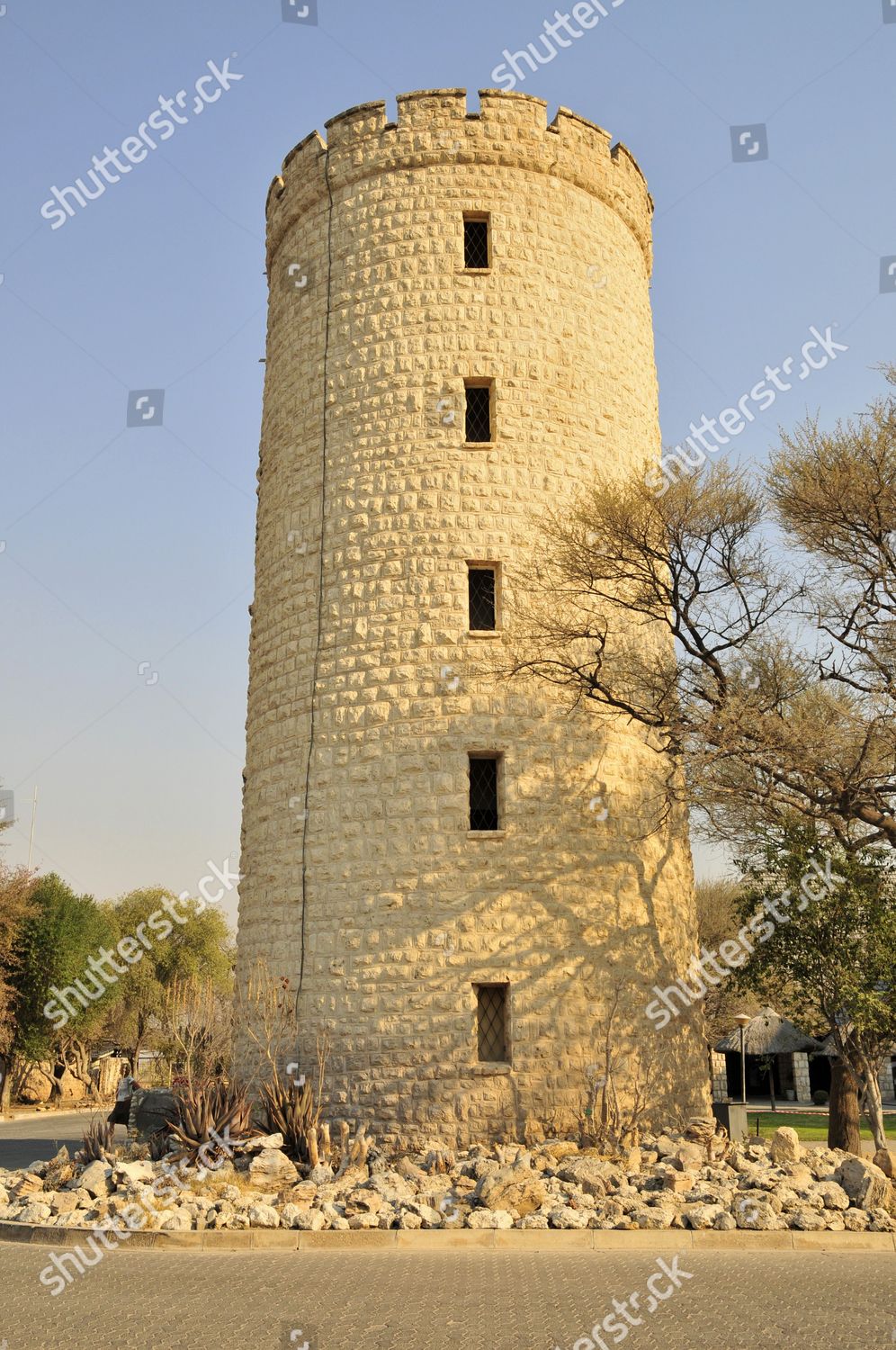 Old German Watch Tower Camp Okaukuejo Editorial Stock Photo - Stock ...
