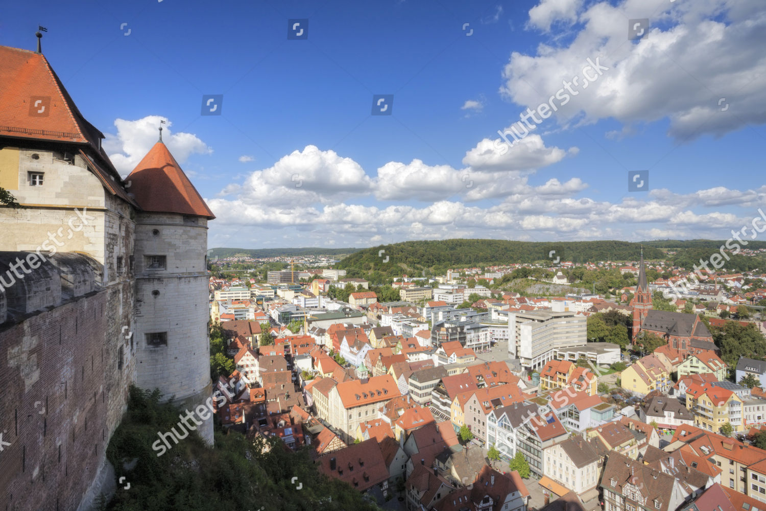 View Schloss Hellenstein Castle Over Heidenheim Editorial Stock Photo ...