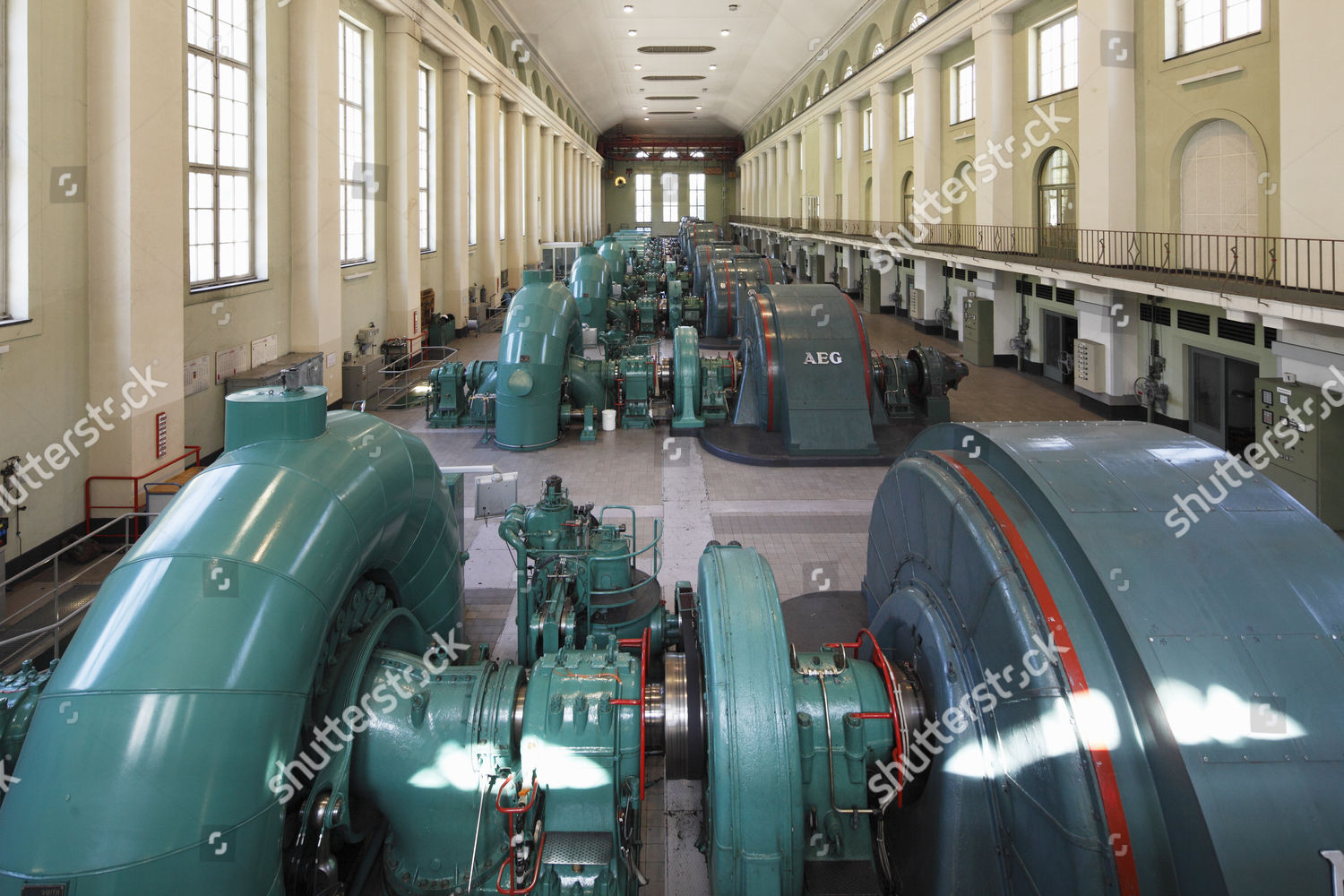 Turbine Hall Powerhouse Walchensee Hydroelectric Power Editorial Stock ...