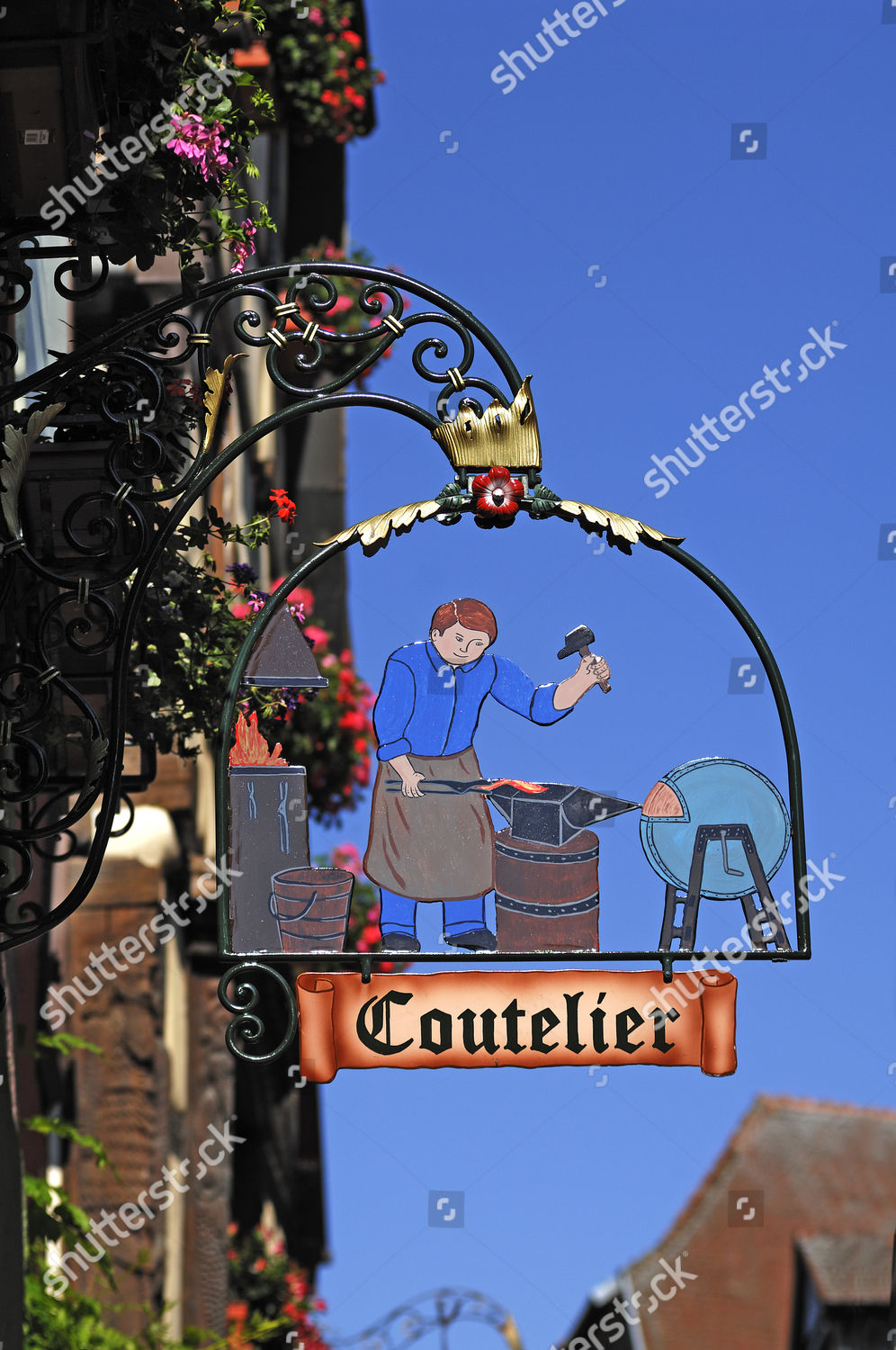 Hanging Sign Cutler 39 Rue Du Editorial Stock Photo - Stock Image ...