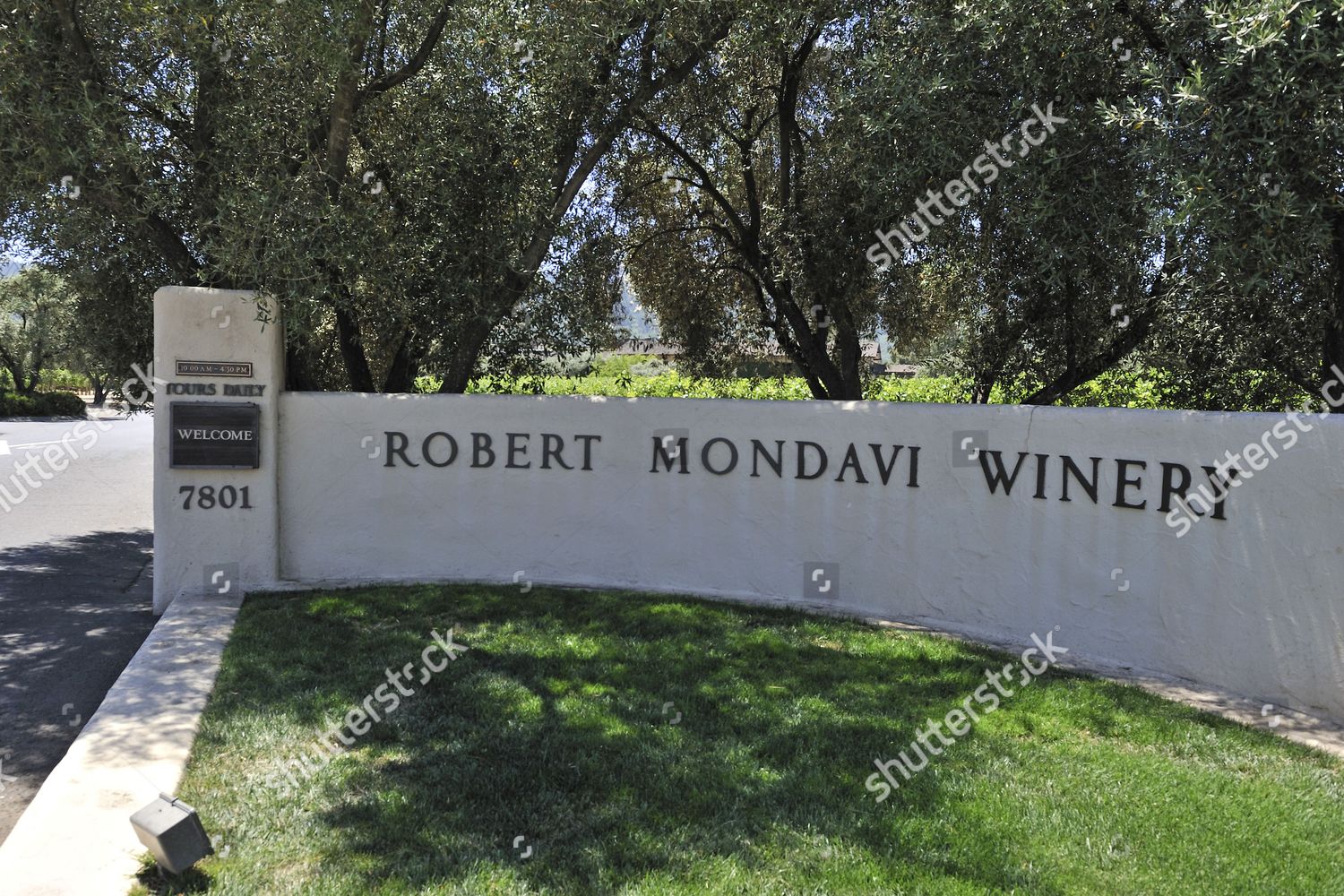 Gateway Robert Mondavi Winery Napa Valley Editorial Stock Photo - Stock ...