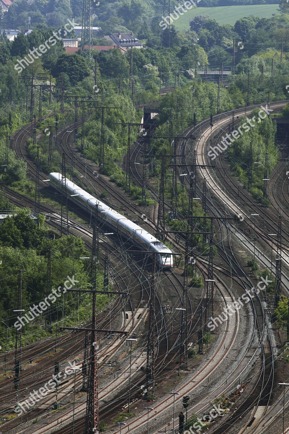 Ice Intercityexpress Train On Track Railway Editorial Stock Photo ...