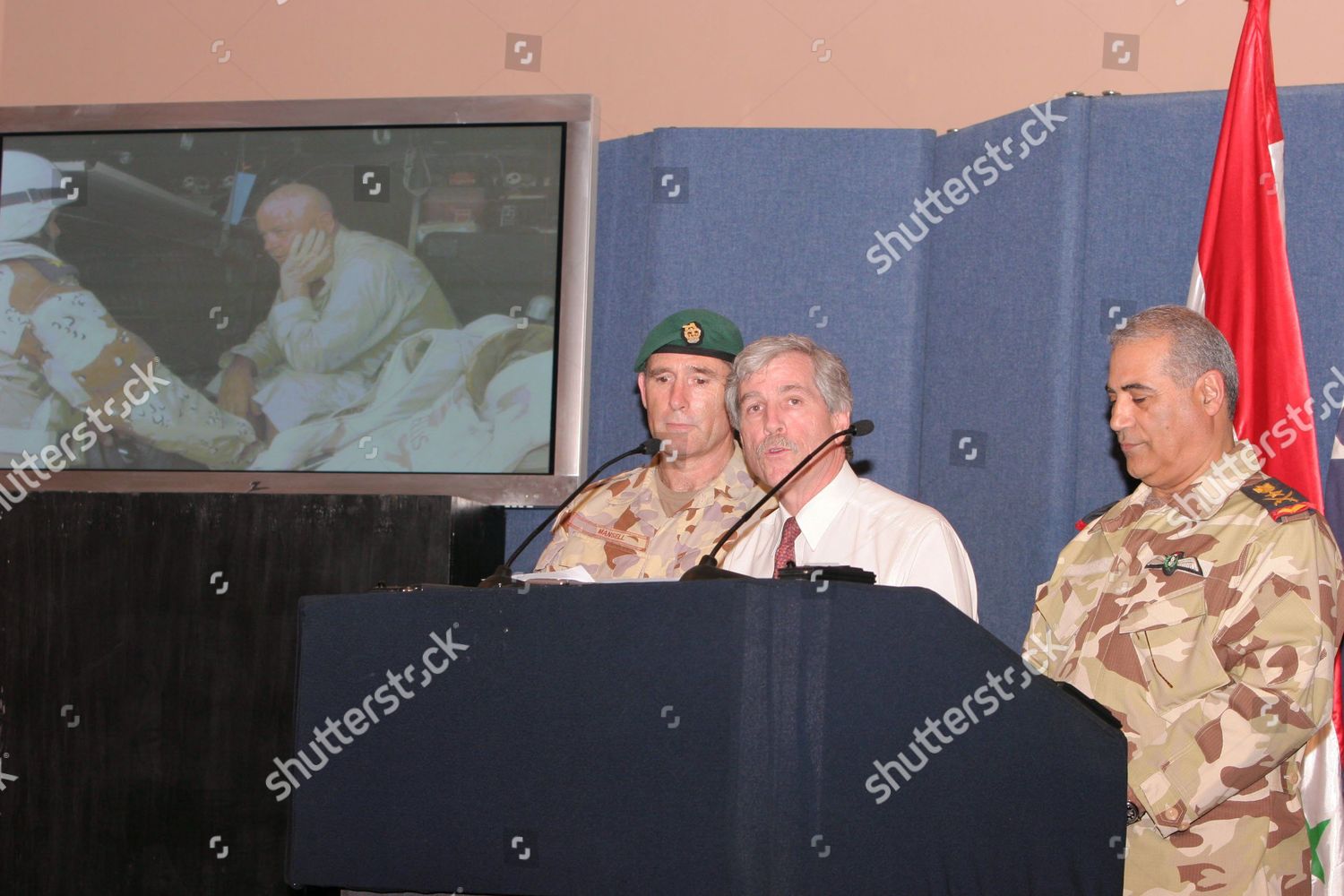 Defence Attache Colonel John Mansell Stands Editorial Stock Photo ...