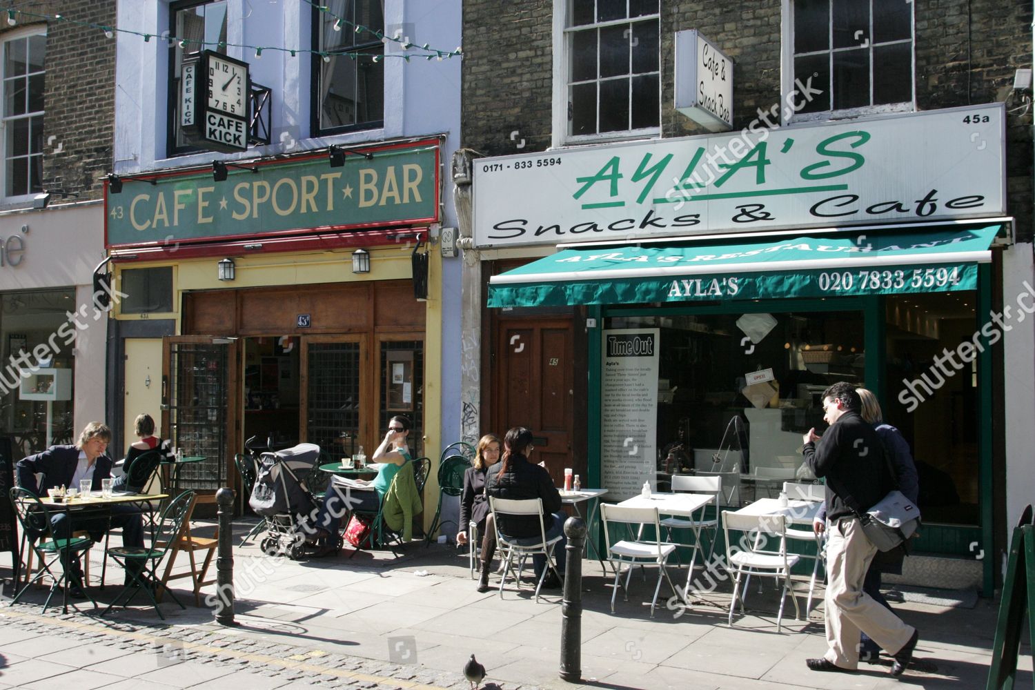 Cafes Exmouth Market London Britain Editorial Stock Photo - Stock Image ...
