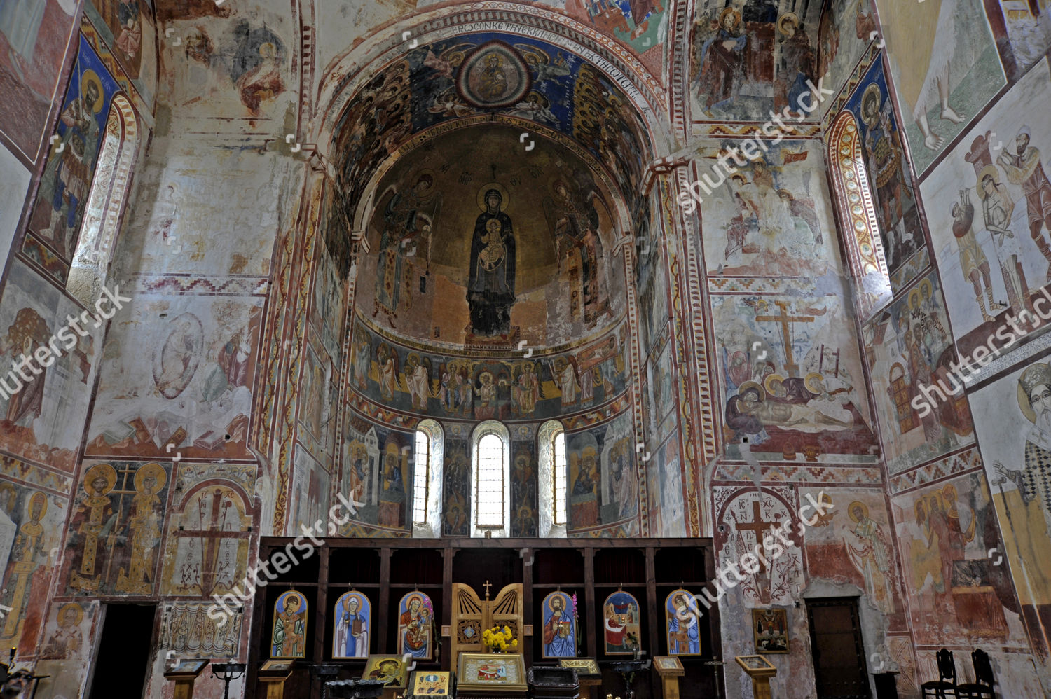 Frescoes Virgin Mary Apse Church Virgin Editorial Stock Photo - Stock ...