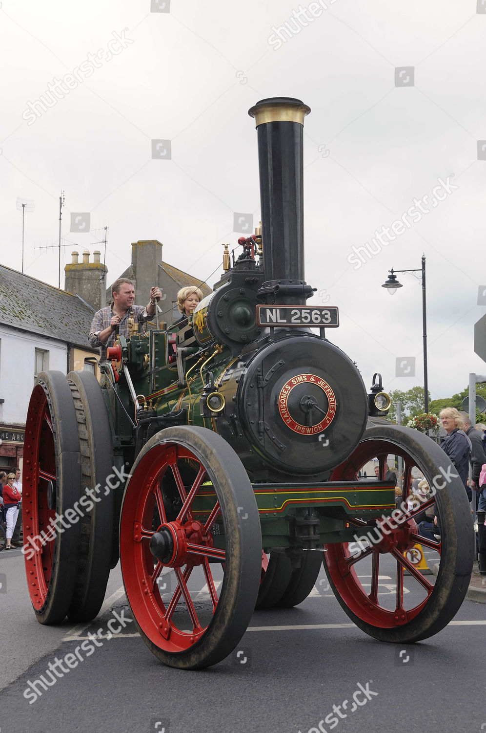 Steam Tractor Operation Road Locomotive Agricultural Editorial Stock ...